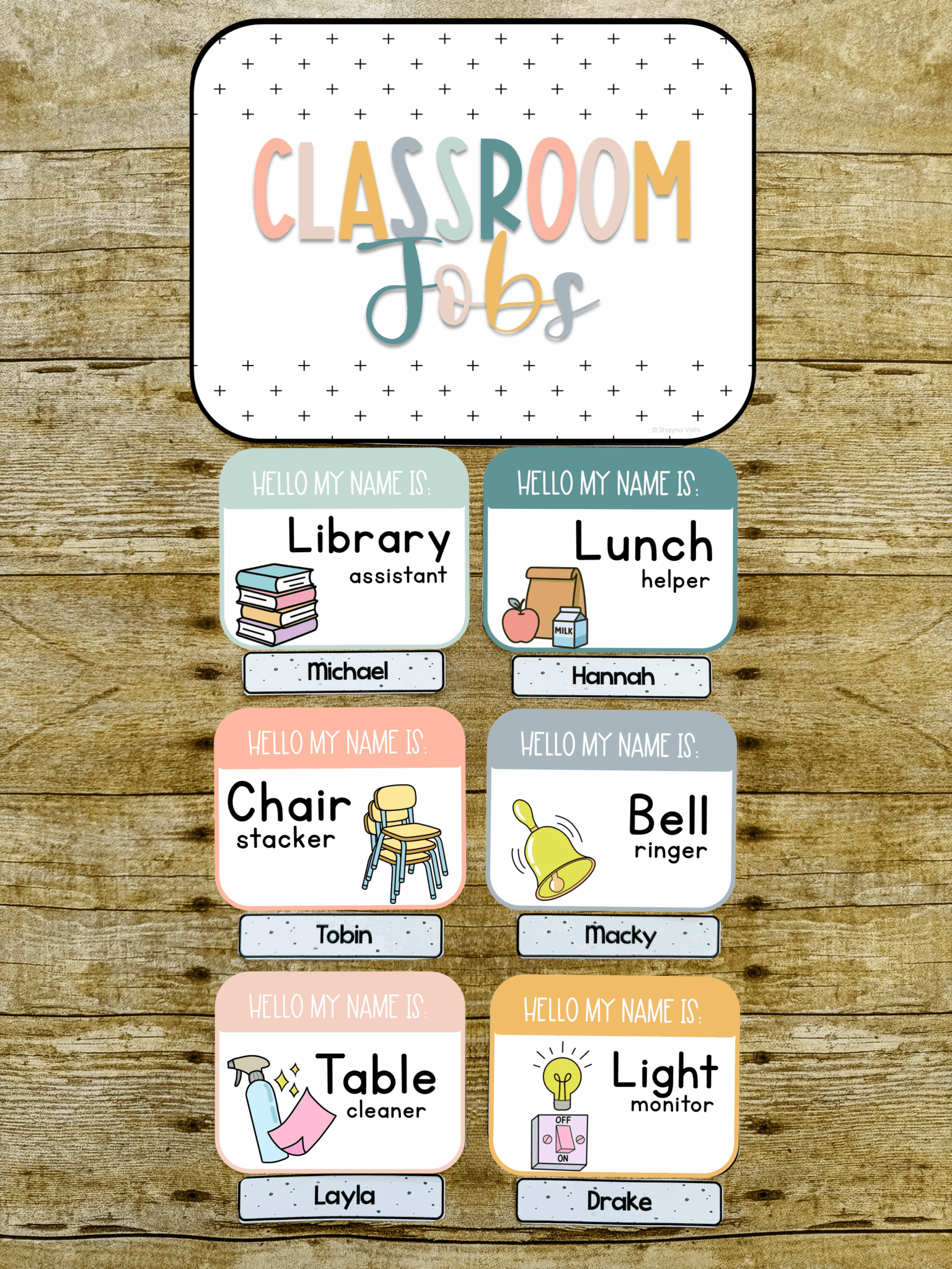 Modern Calm Colors Classroom Decor - Shayna Vohs