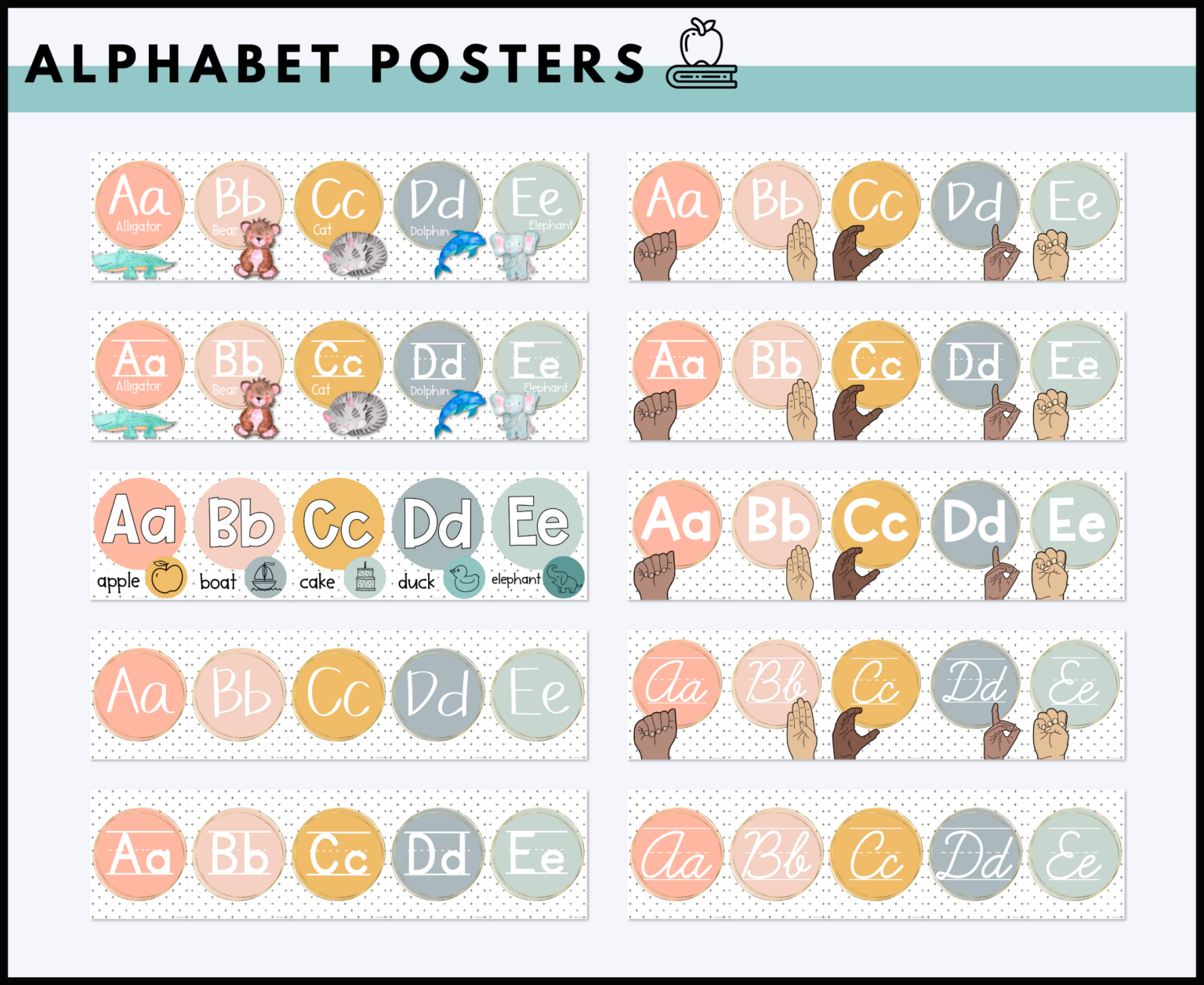 Modern Calm Colors Classroom Decor - Shayna Vohs