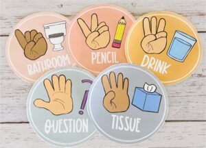 Classroom Management Tip: Using Hand Signal Posters - Shayna Vohs