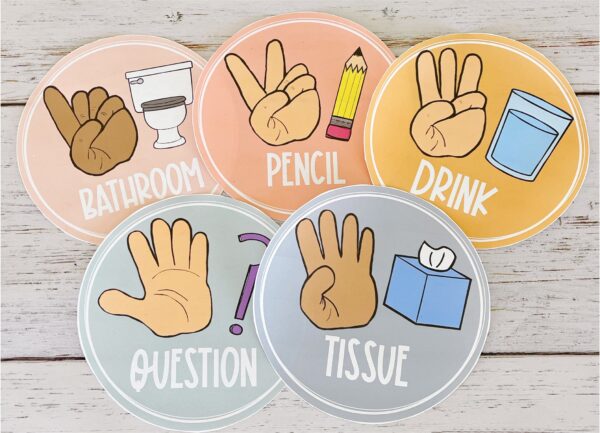 Classroom Management Tip: Using Hand Signal Posters - Shayna Vohs