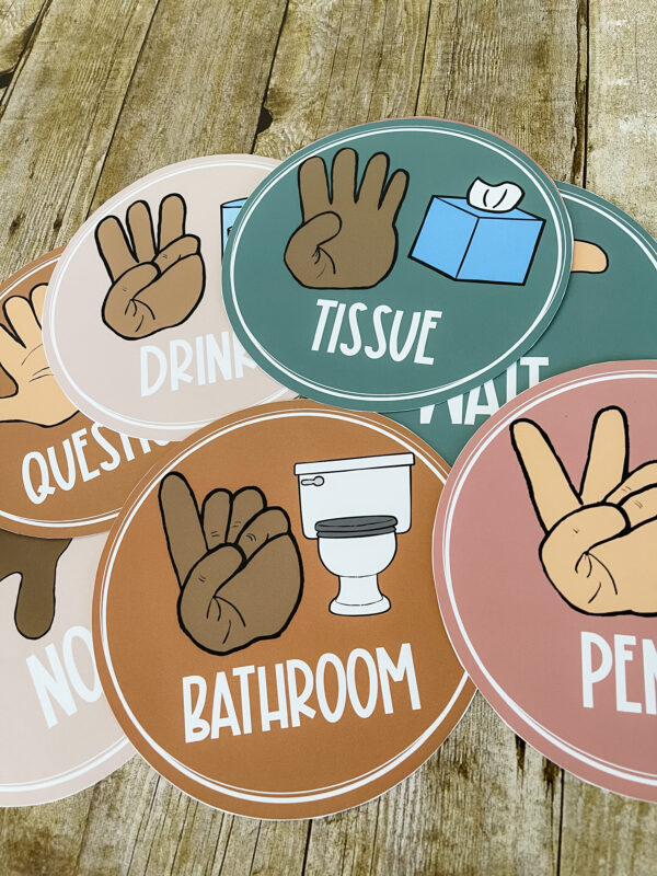 Classroom Management Tip: Using Hand Signal Posters - Shayna Vohs
