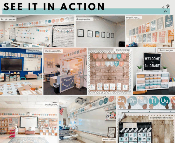 Modern Calm Colors Classroom Decor - Shayna Vohs
