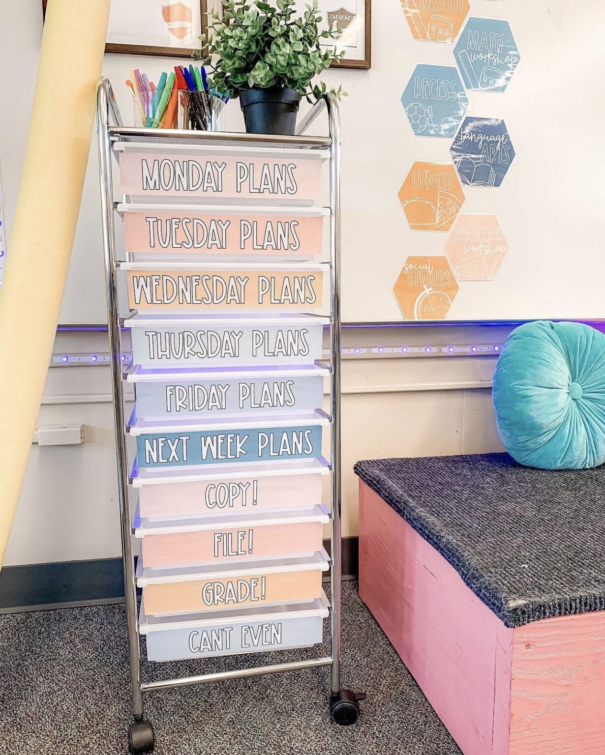 Modern Calm Classroom Decor Inspiration - Shayna Vohs