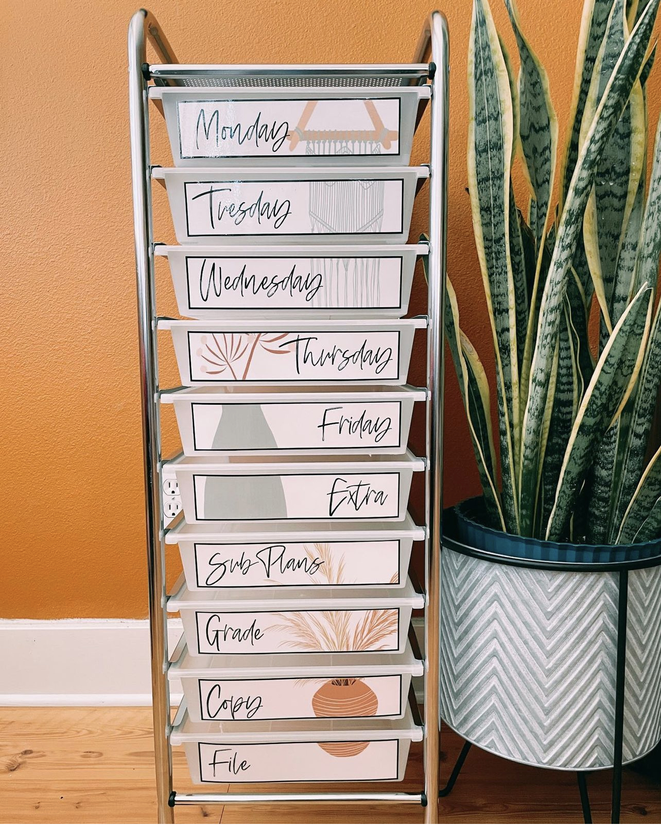 6 Fun Styles of 10 Drawer Cart Labels - Shayna Vohs