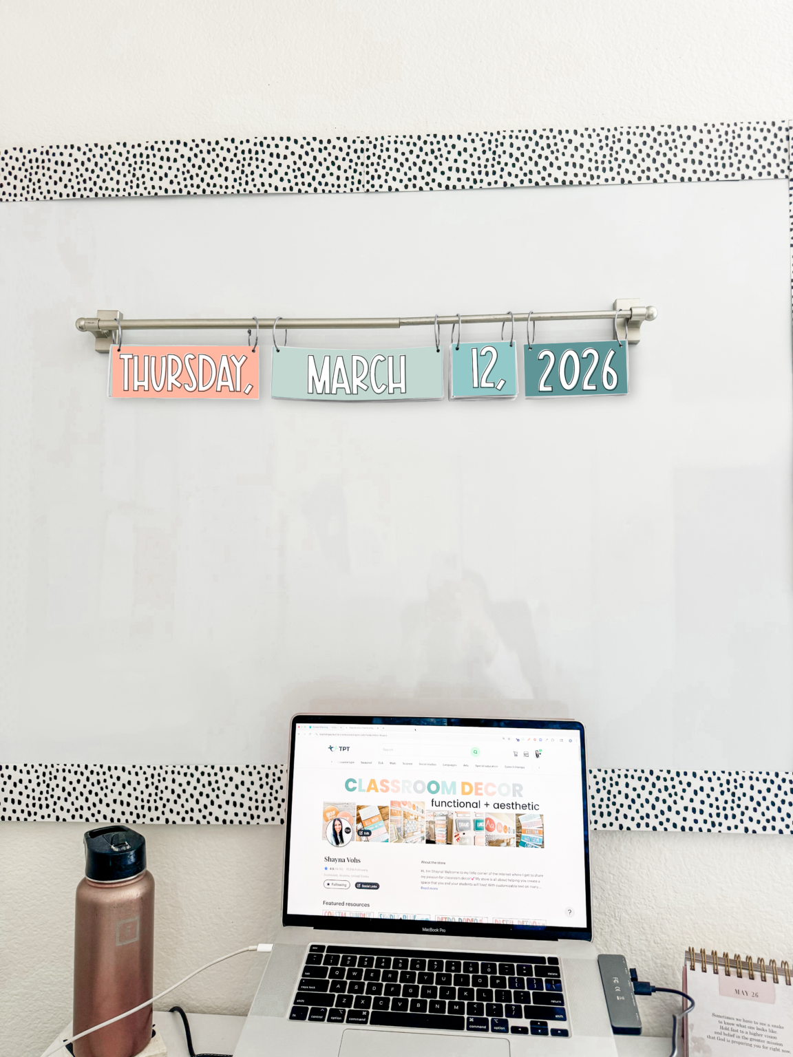 Classroom Flip Calendar: 4 Easy Setup Steps! - Shayna Vohs