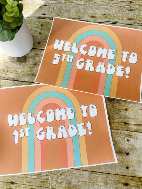 Free Retro Classroom Decor Printables - Shayna Vohs