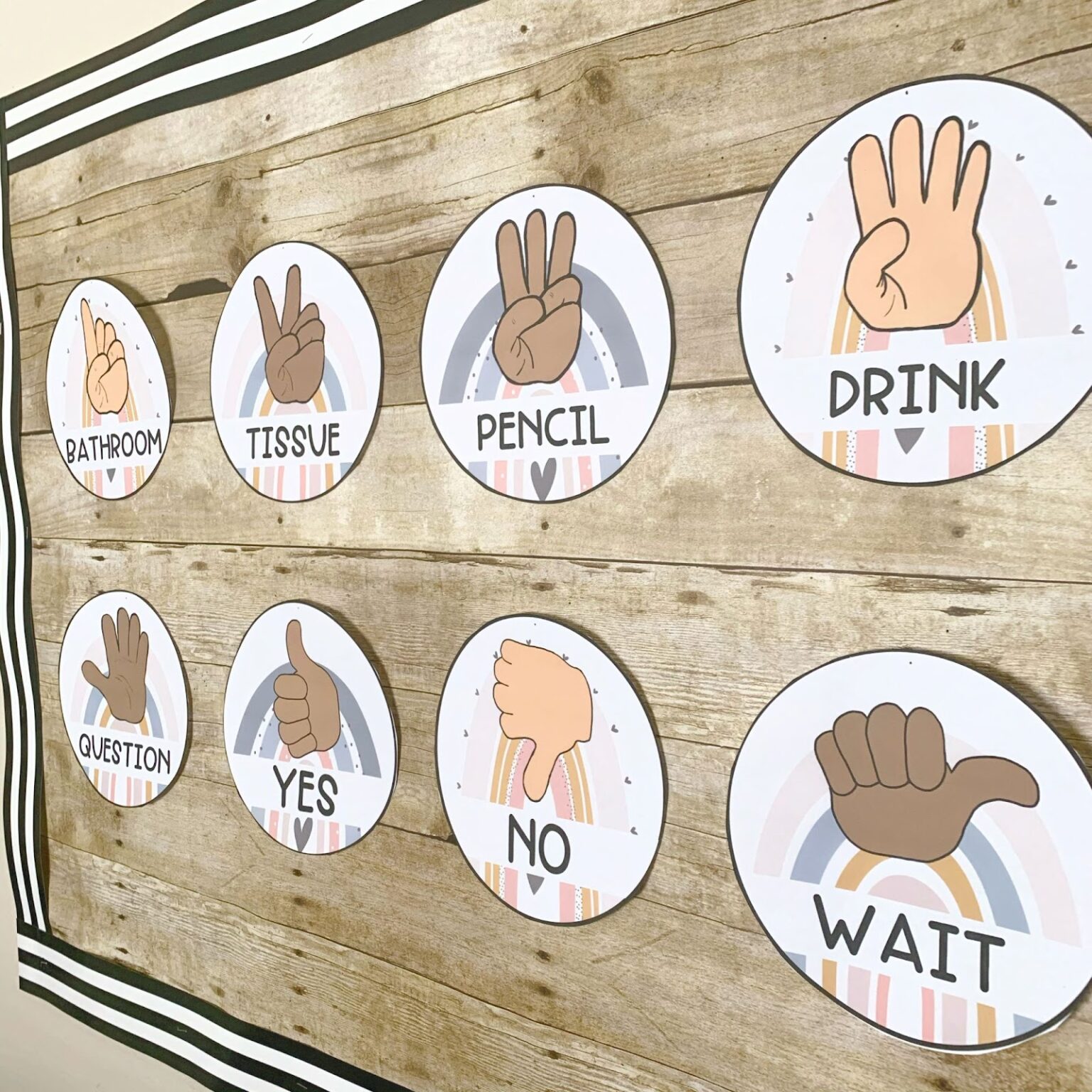 7 Cute Styles of Hand Signal Posters in the Classroom - Shayna Vohs