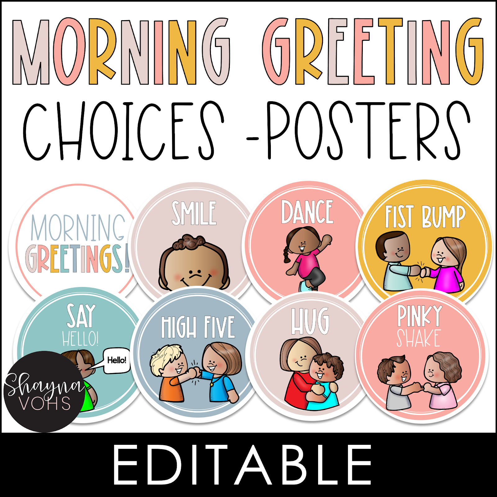 Morning Greeting Choices to Start the Day - Shayna Vohs