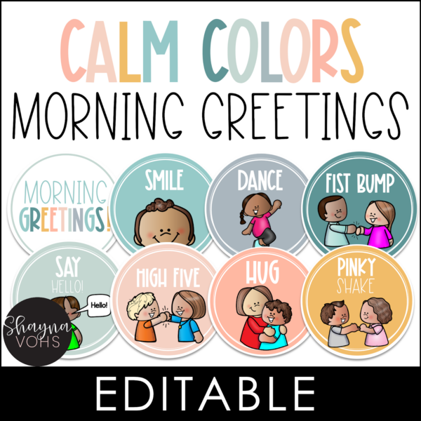 Morning Greeting Choices to Start the Day - Shayna Vohs