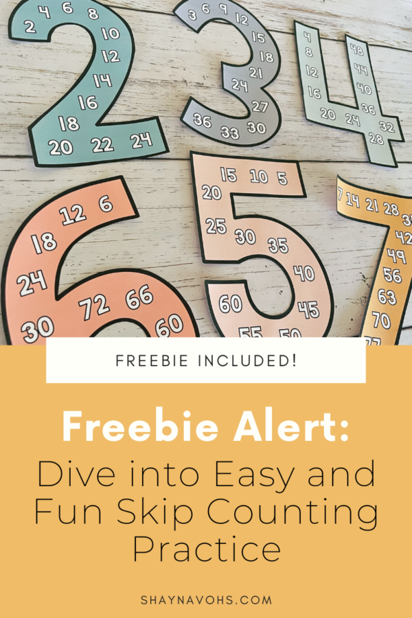 Freebie Alert: Dive into Easy and Fun Skip Counting Practice - Shayna Vohs