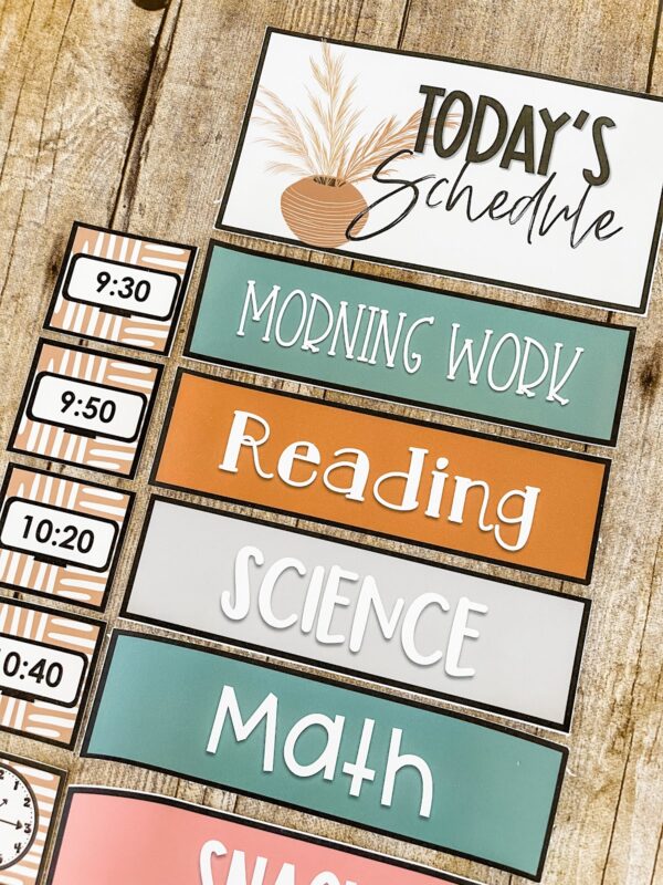 Organize Your Day in Style: 5 Fun Classroom Schedule Card Designs ...
