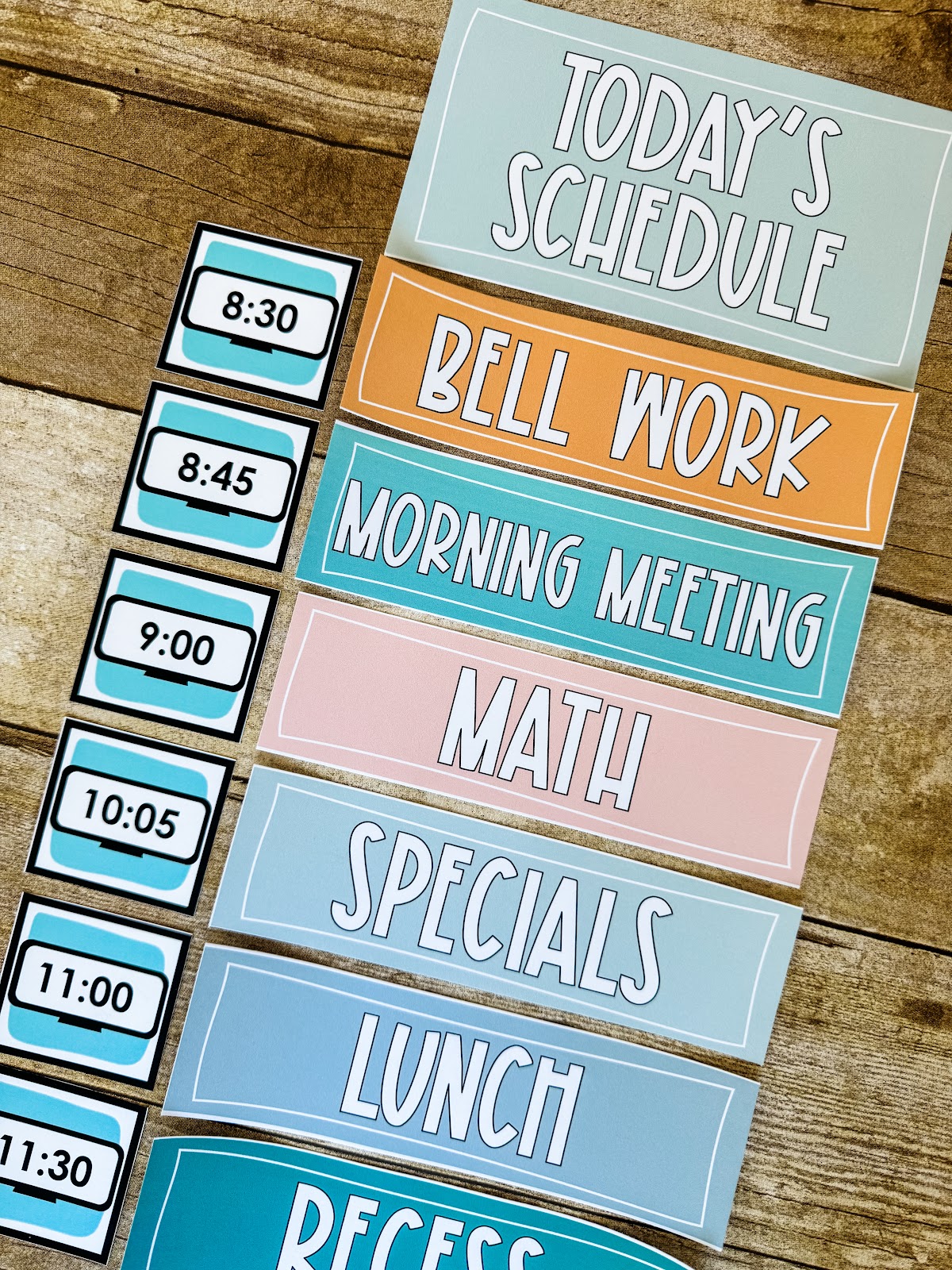 Organize Your Day in Style: 5 Fun Classroom Schedule Card Designs ...