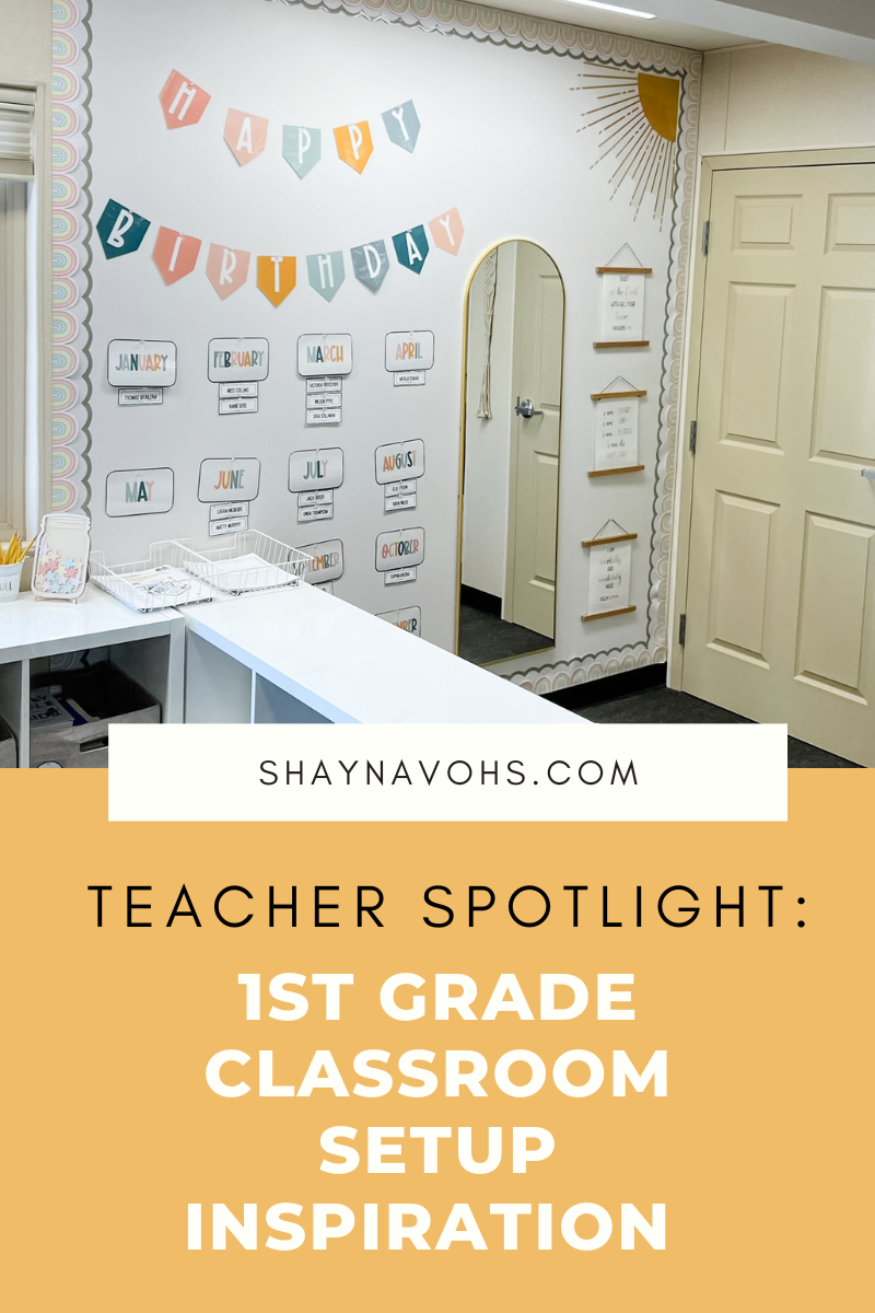 Teacher Spotlight - 1st Grade Classroom Setup Inspiration - Shayna Vohs