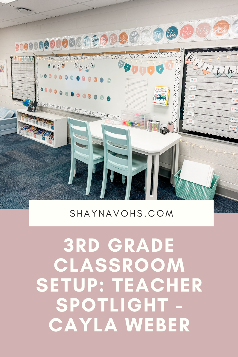 Third Grade Classroom Settings
