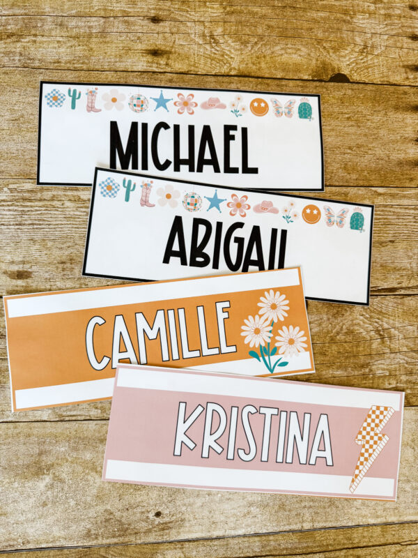 Free Printable Nametags: Perfect for Desks, Labels, and Beyond - Shayna ...