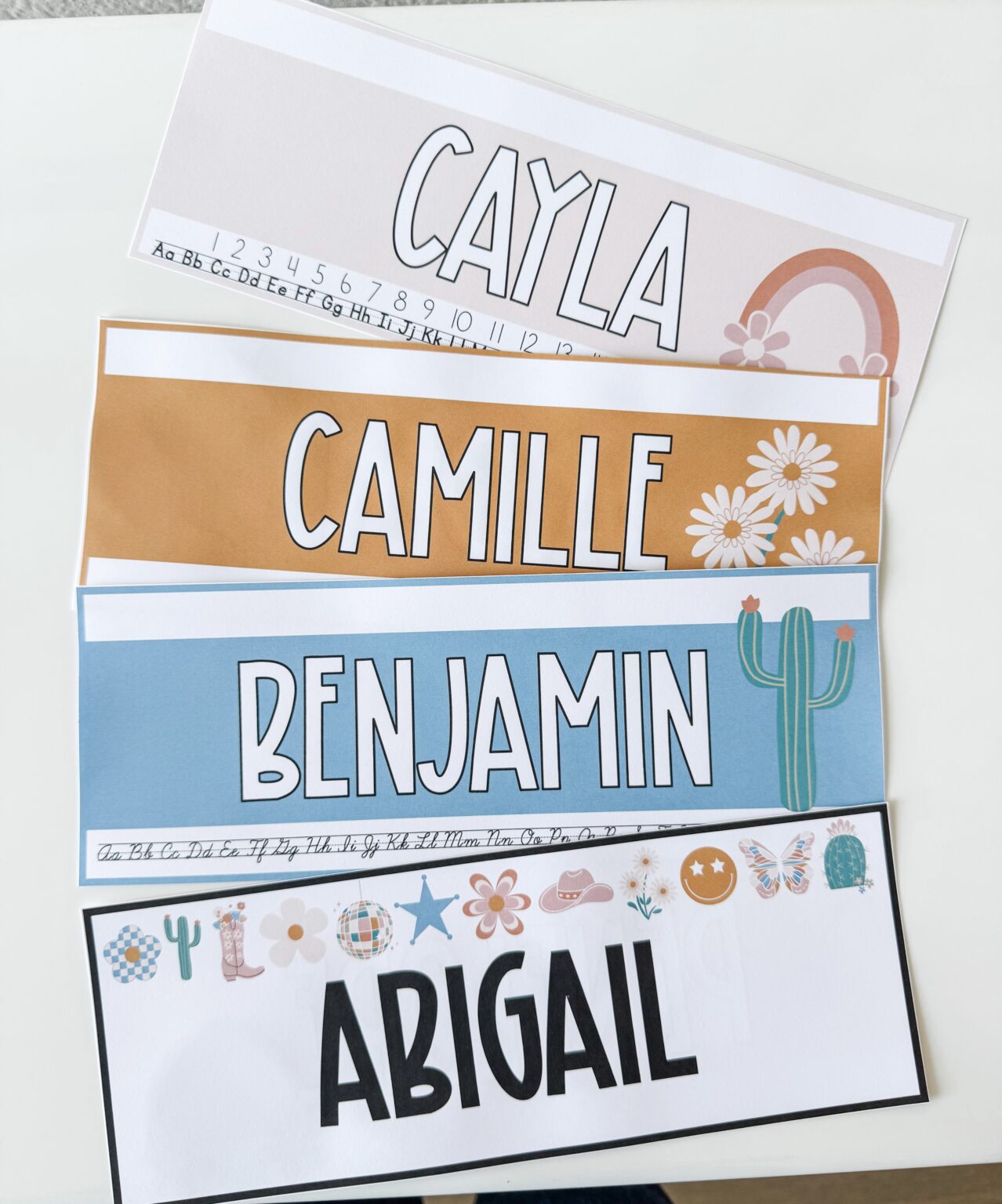 Free Printable Nametags: Perfect for Desks, Labels, and Beyond - Shayna ...