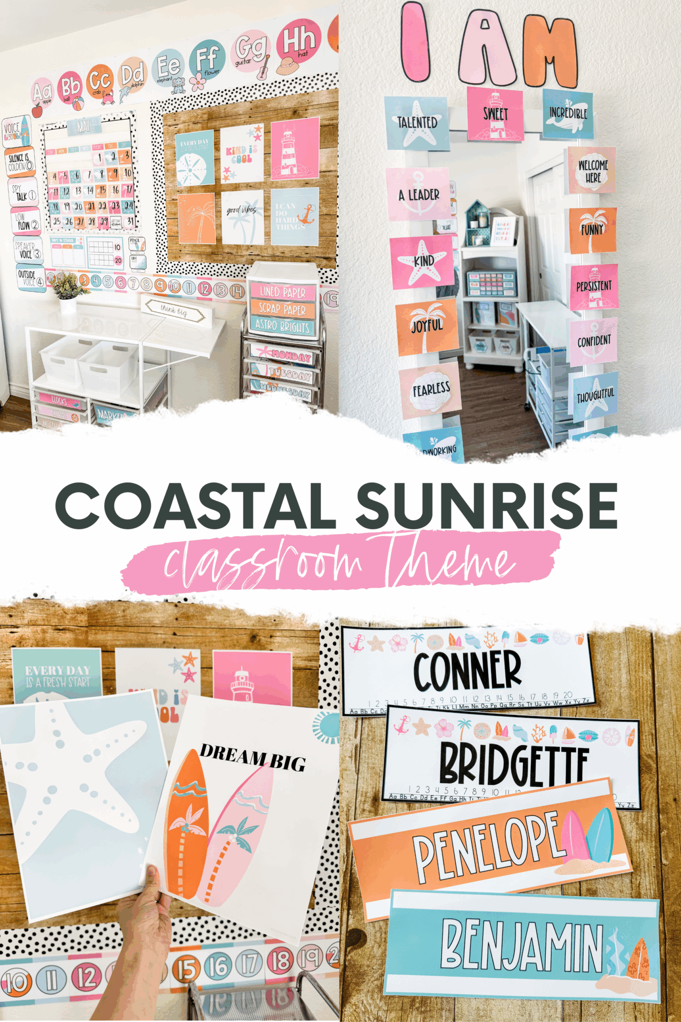 Coastal Sunrise Classroom Decor - Shayna Vohs