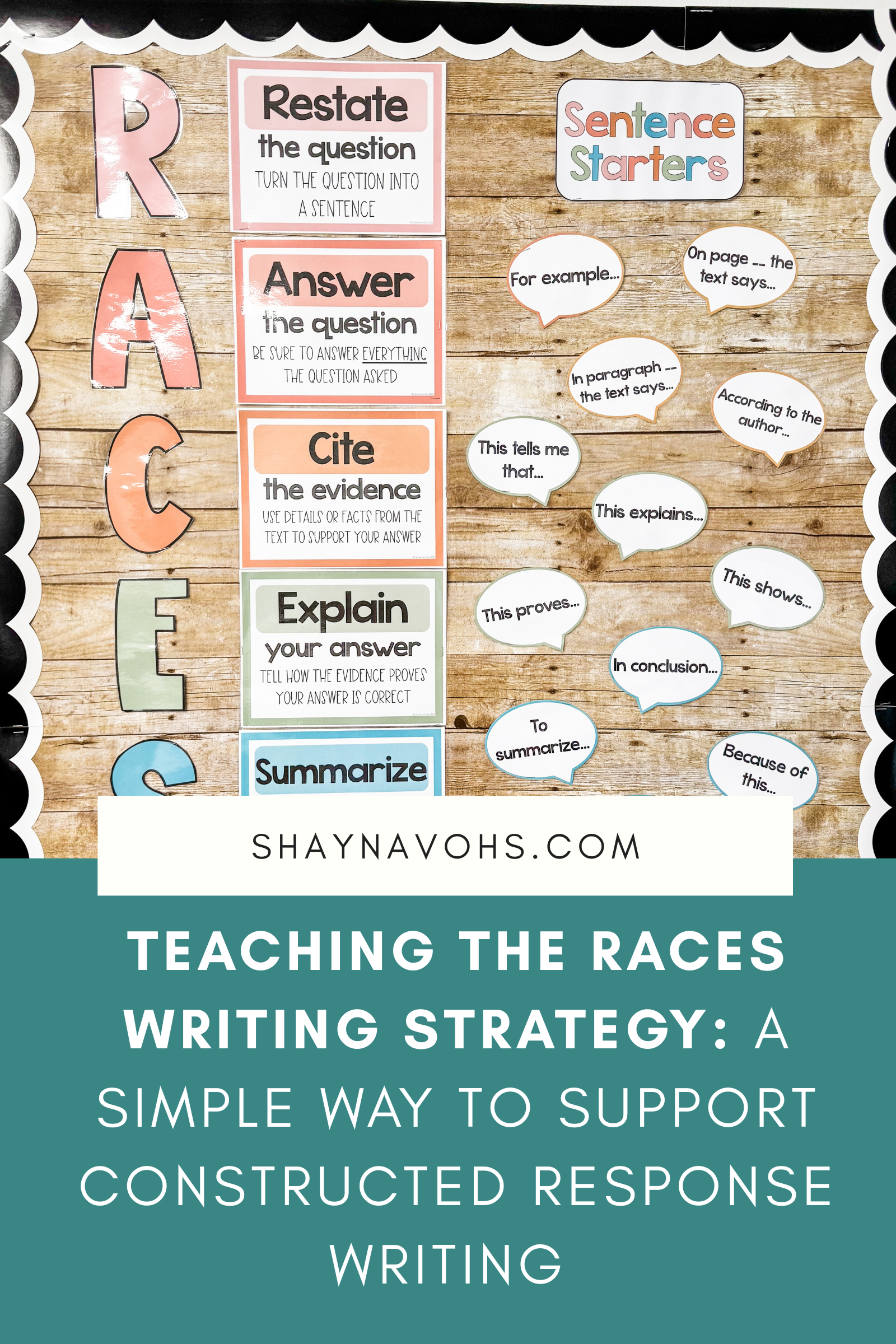 Teaching the RACES Writing Strategy: A Simple Way to Support ...